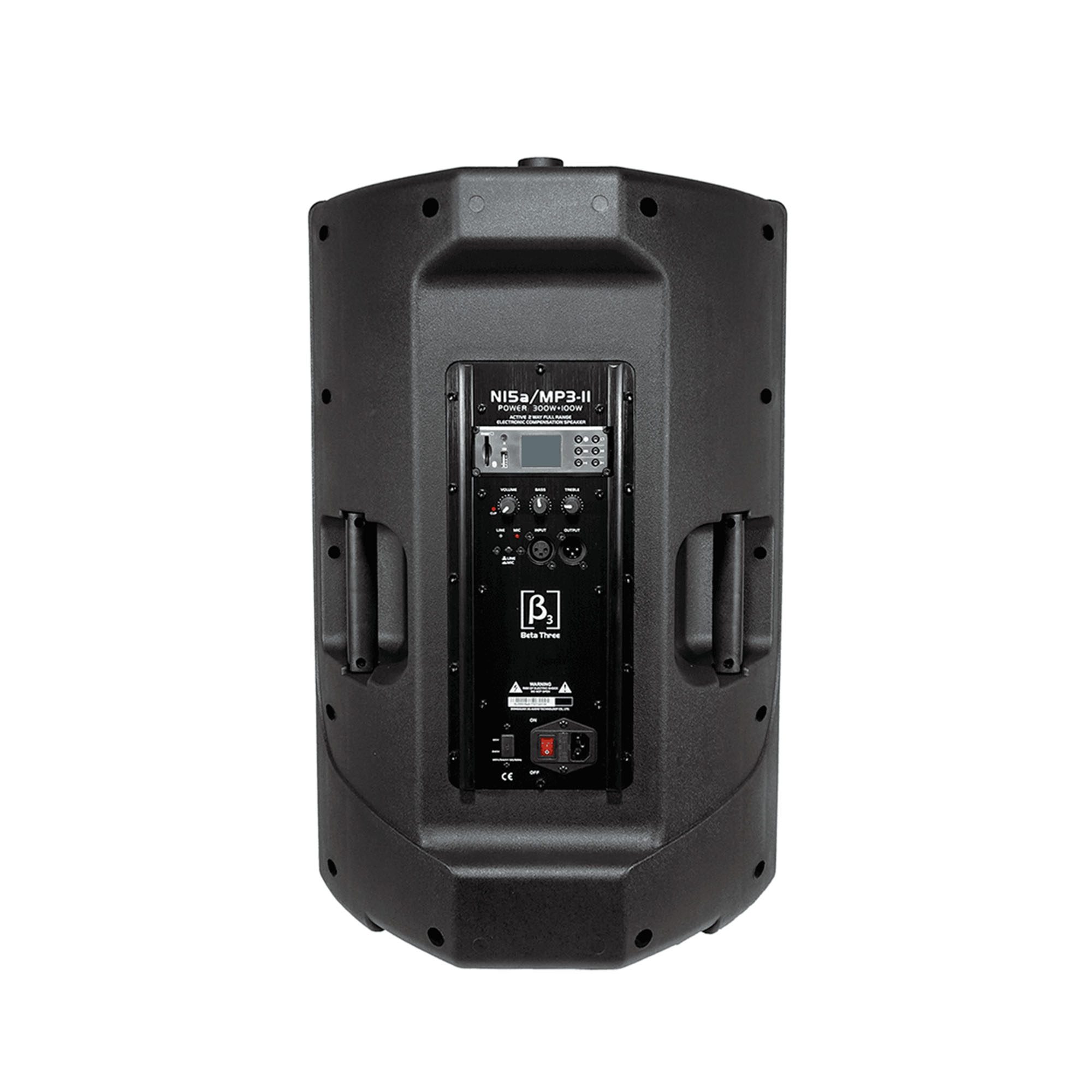 Cabina N15A/MP3-II BETA THREE activa 15" USB/SD/BT - SuperAudio SAS