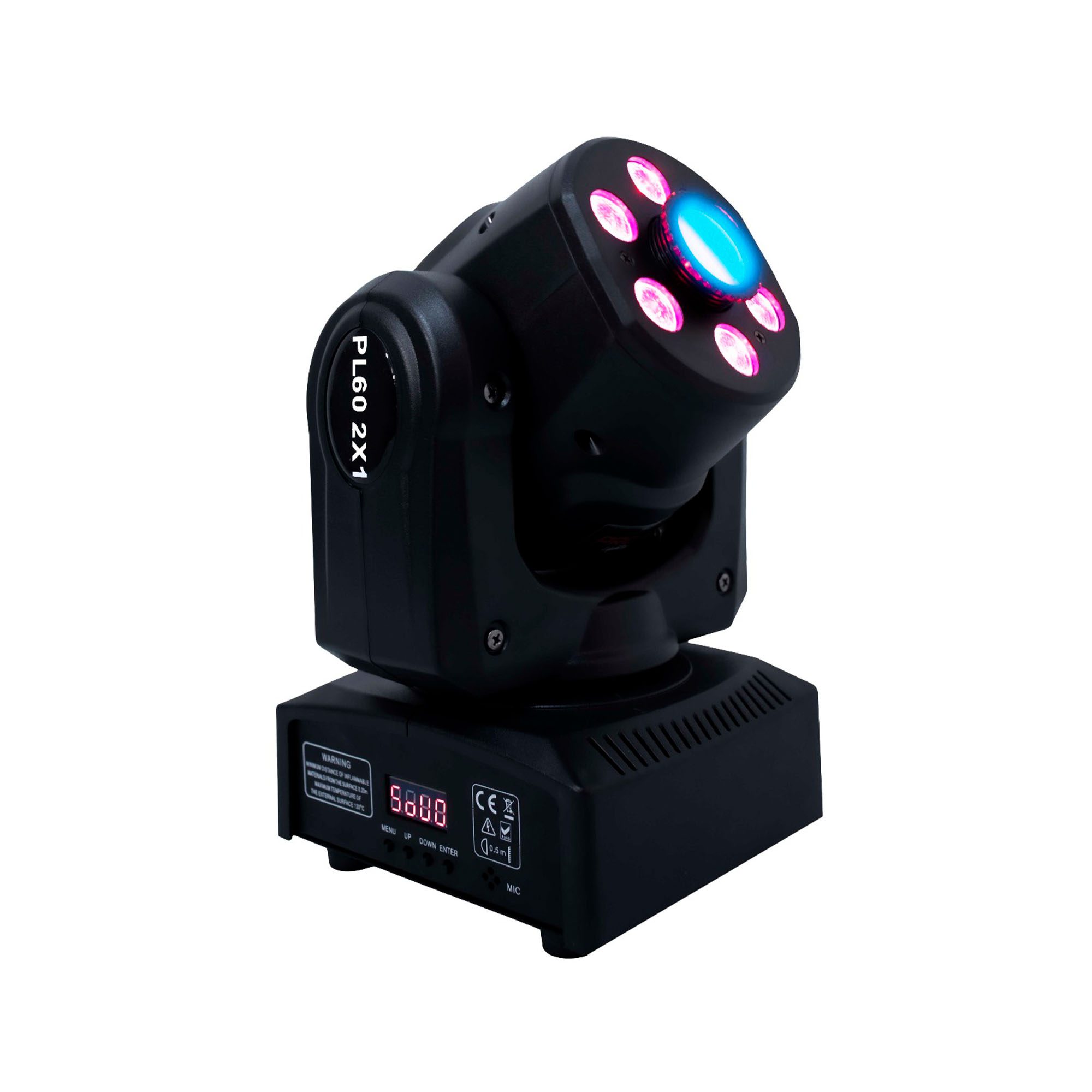 Cabeza PL60 2X1 PRO DJ LIGHTING móvil Beam / wash RGBW